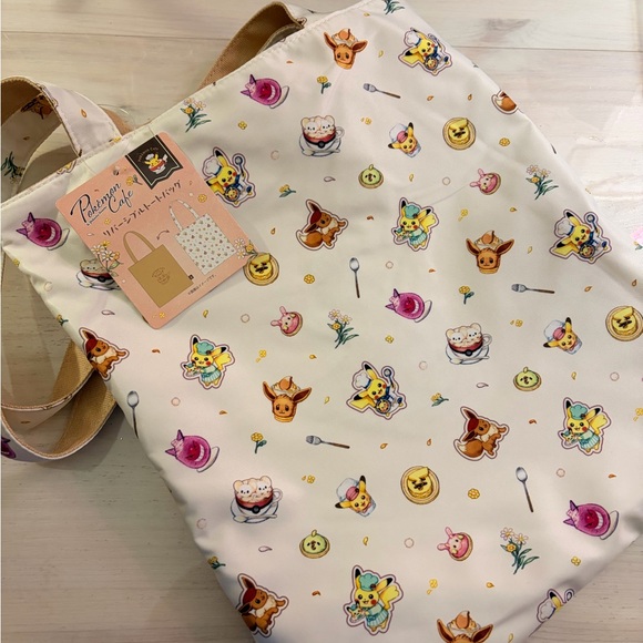 Pokemon | Bags | Pokemon Cream Tote Bag With Colorful Characters | Poshmark